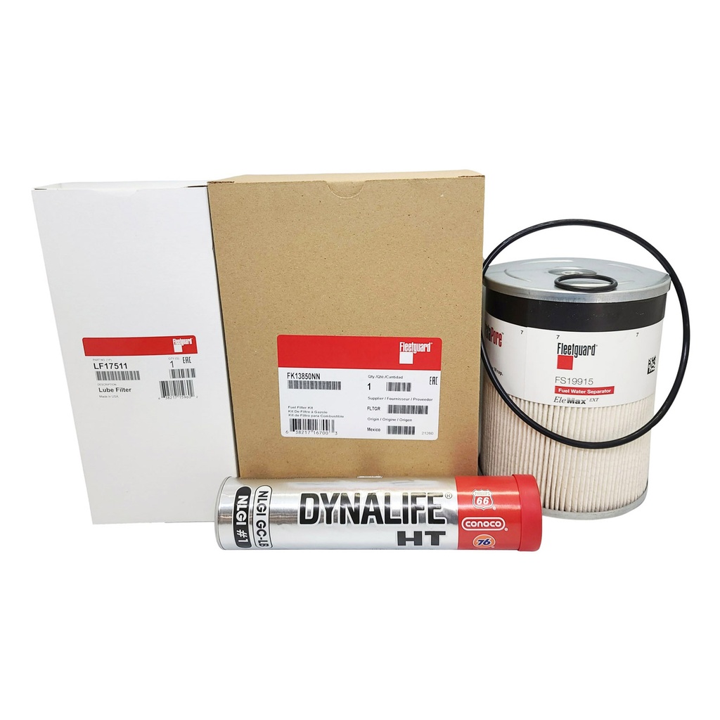 DETROIT OIL CHANGE KIT, LF17511, FK13850NN, FS19915, FREE GREASE ...